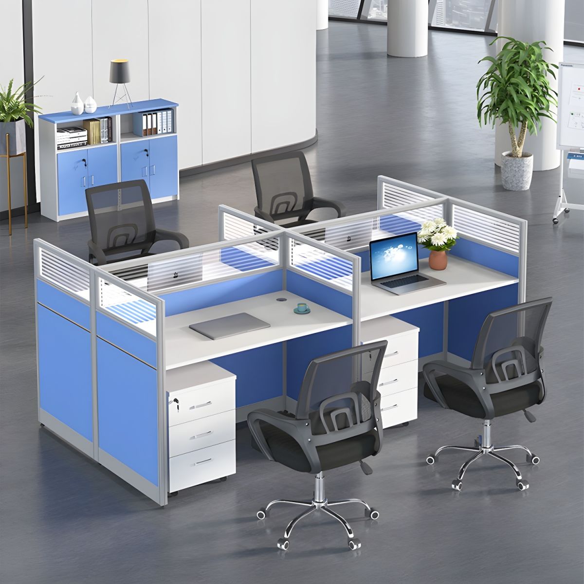 4-Way Modern Office Workstation - Gucca
