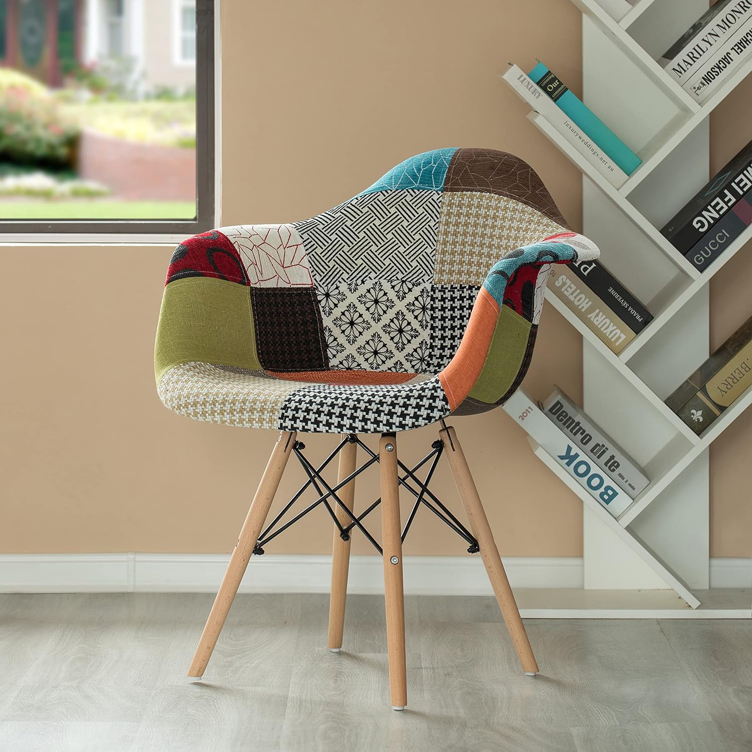 Arm Rest Patch Work Chair - Gucca