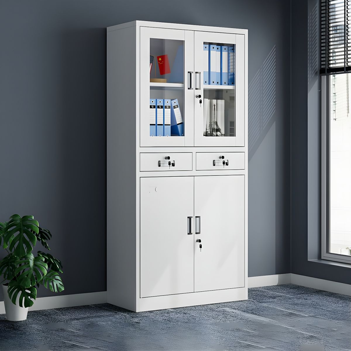 Double Door Steel Trophy Cabinet - Gucca