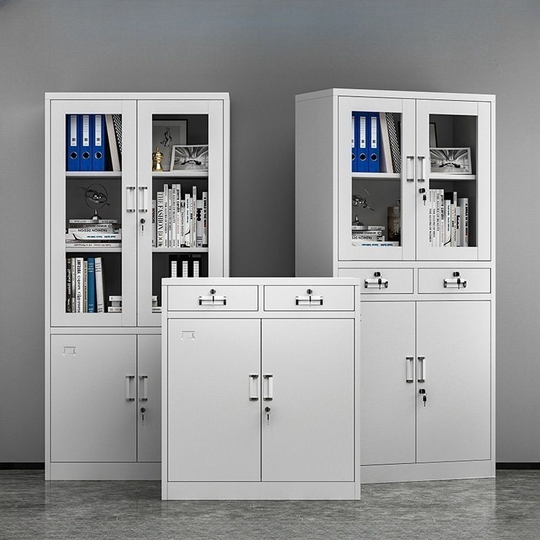 Half-glass metallic storage cabinet - Gucca