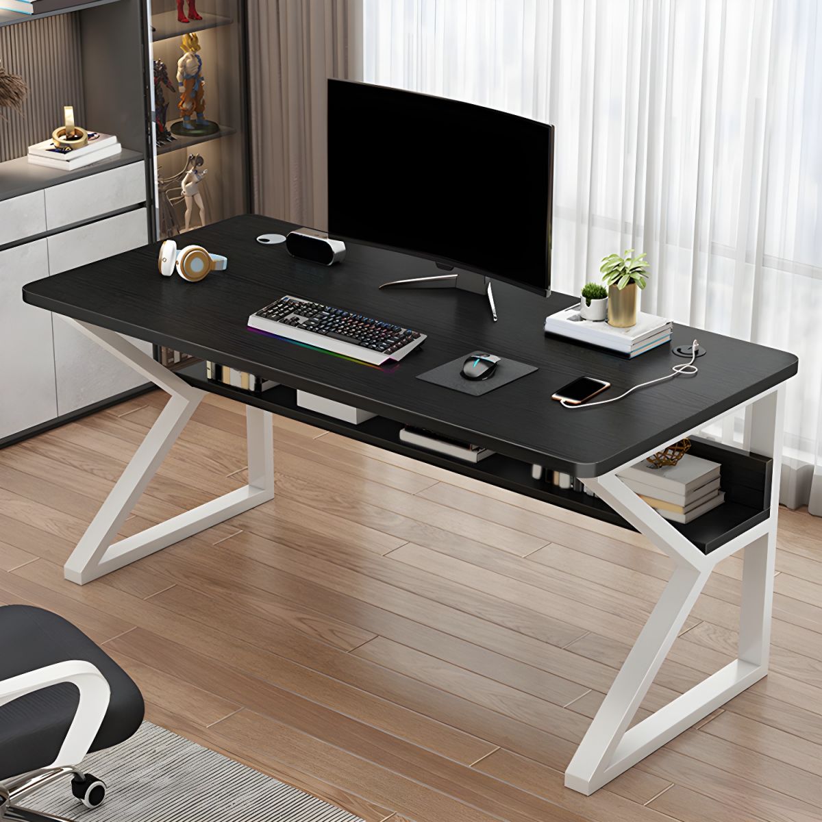 Industrial Writing Desk Manufactured Wood - Gucca