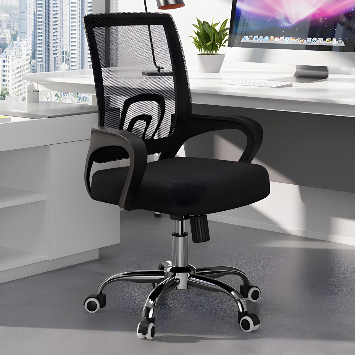 Mid Back Steel Base Office Chair - Gucca