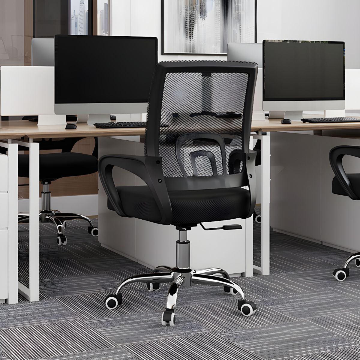 Mid Back Steel Base Office Chair - Gucca