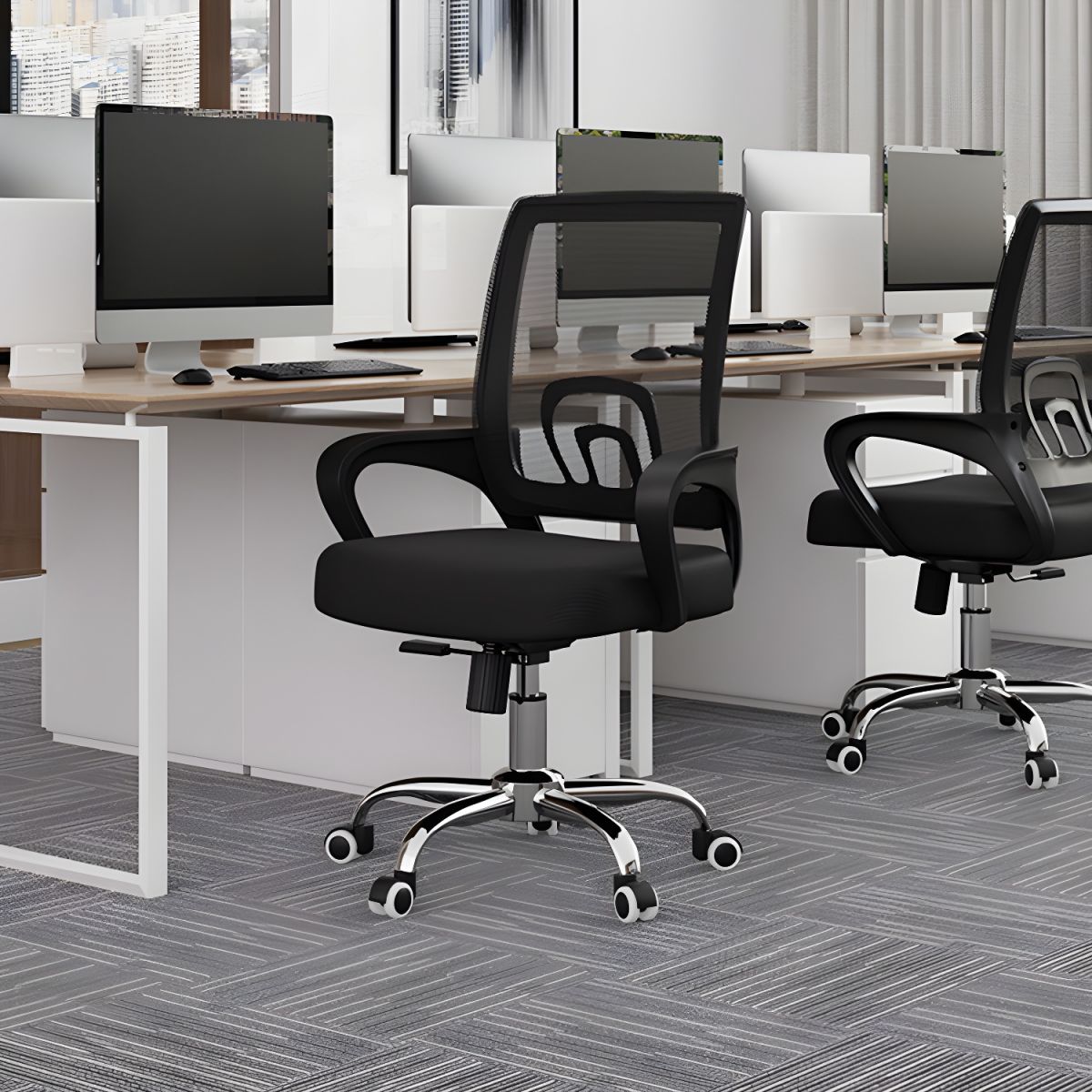 Mid Back Steel Base Office Chair - Gucca