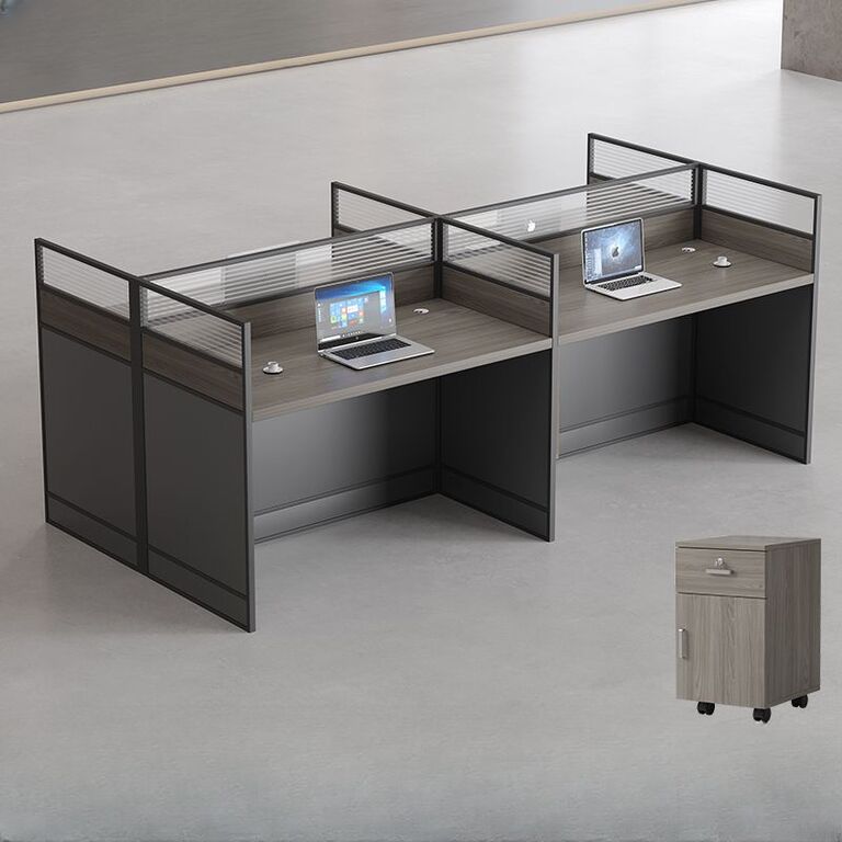 4-Way Curved Modern Modular Workstation